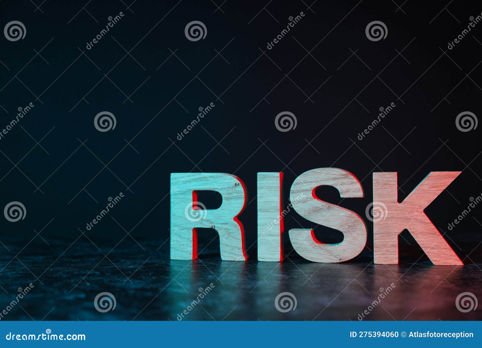 Risk Protection and Eliminating the Risk, Space for Text Stock ...