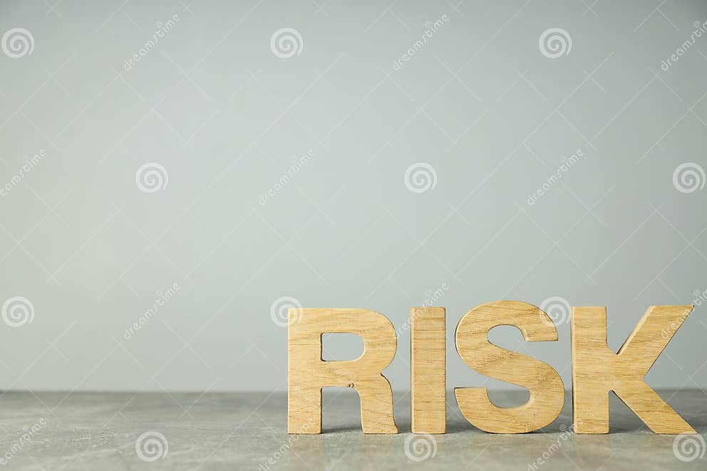 Risk Protection and Eliminating the Risk, Space for Text Stock Photo ...