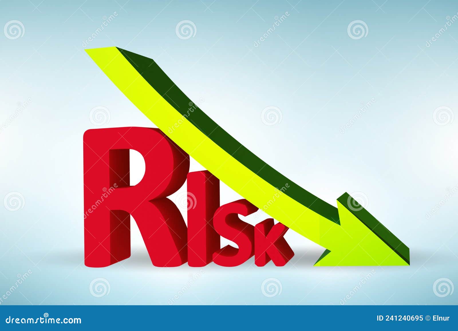 Risk Reduction Concept with Graph Stock Image - Image of concept ...