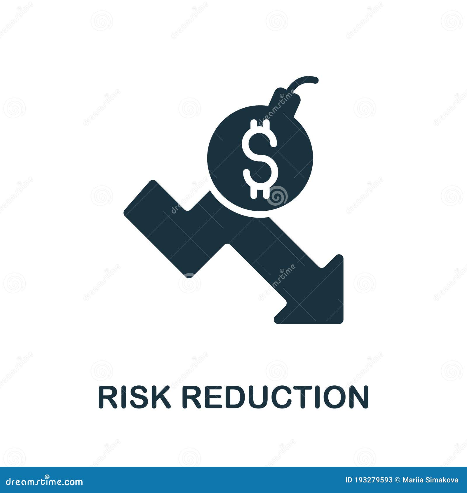 Risk Reduction Icon. Simple Element from Investment Collection ...