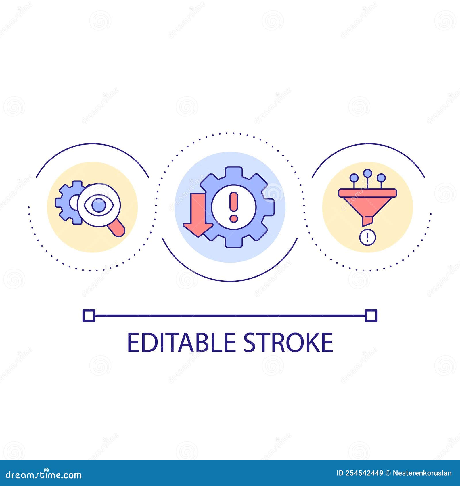 Risk Reduction Loop Concept Icon Stock Vector - Illustration of system ...