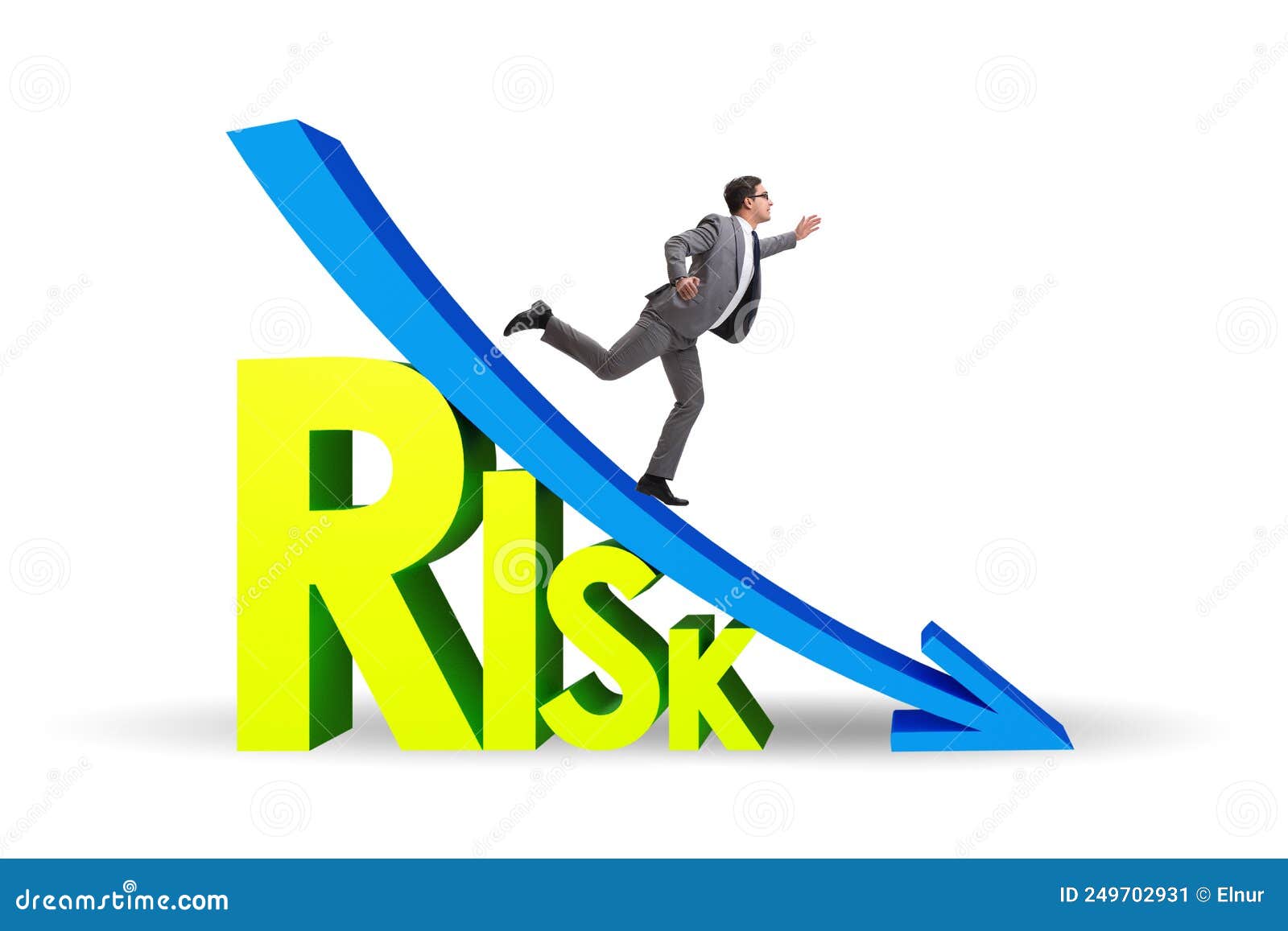 Risk Reduction and Mitigation Concept with Businessman Stock Image ...