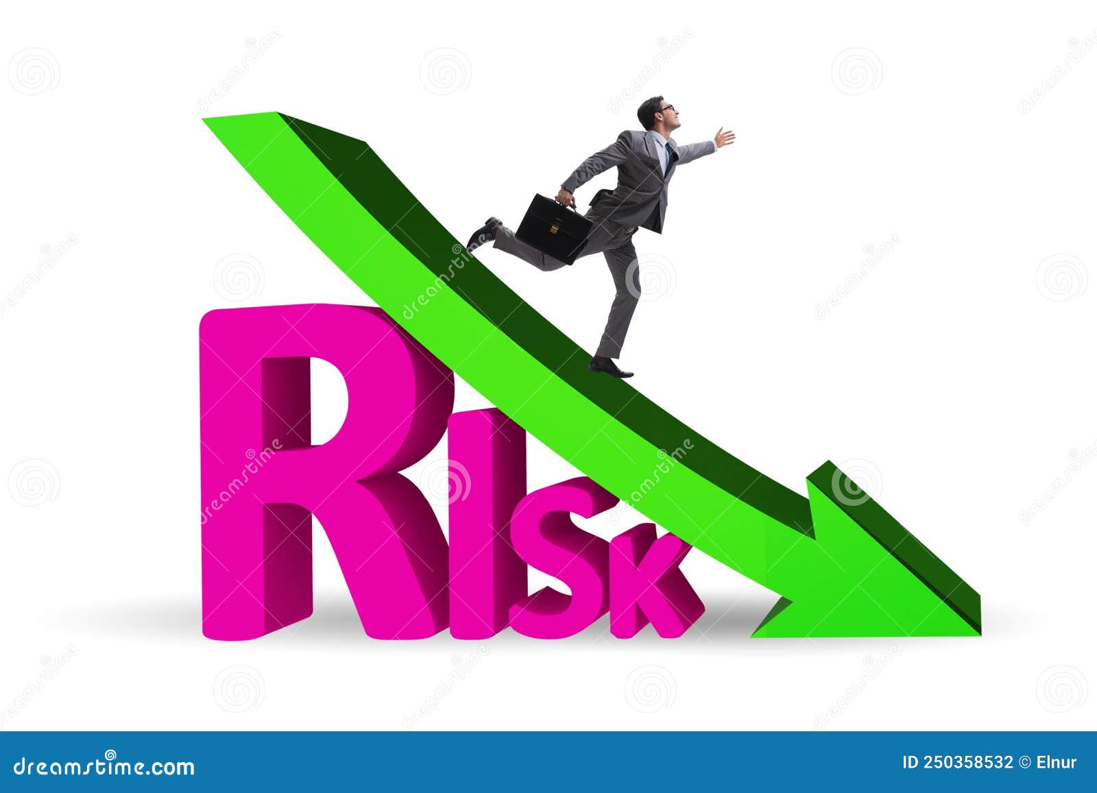Risk Reduction and Mitigation Concept with Businessman Stock ...