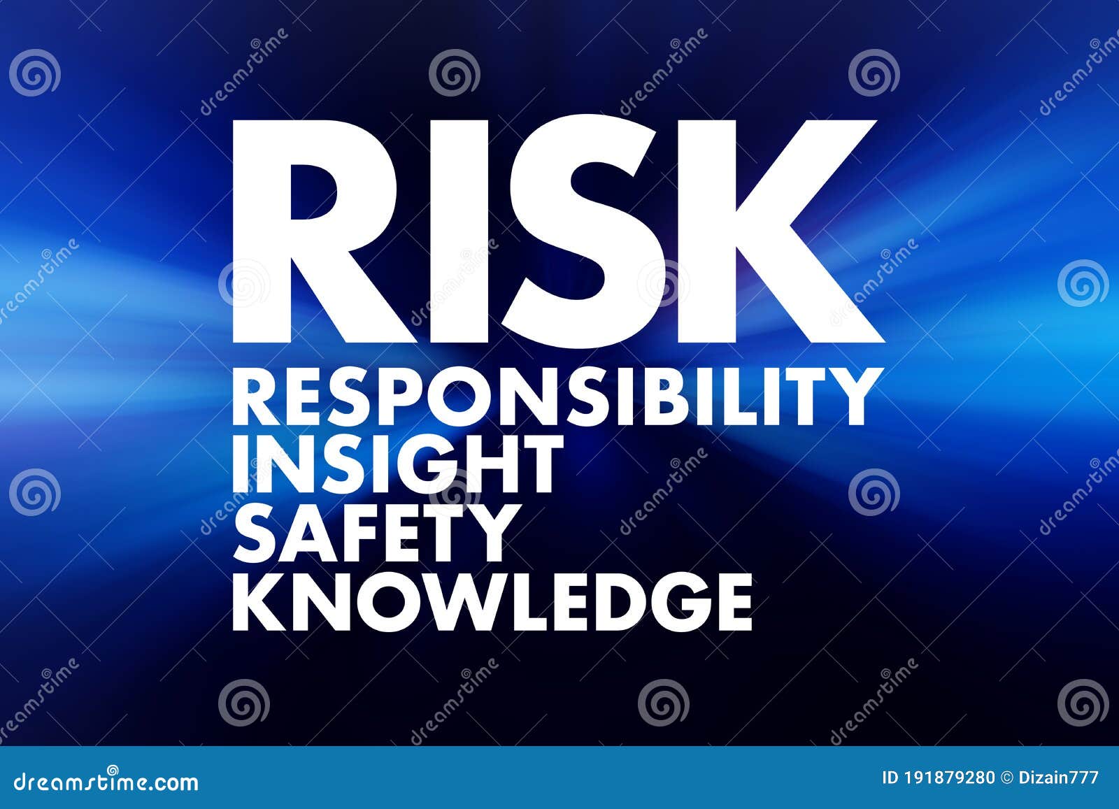 RISK - Responsibility Insight Safety Knowledge Acronym, Business ...