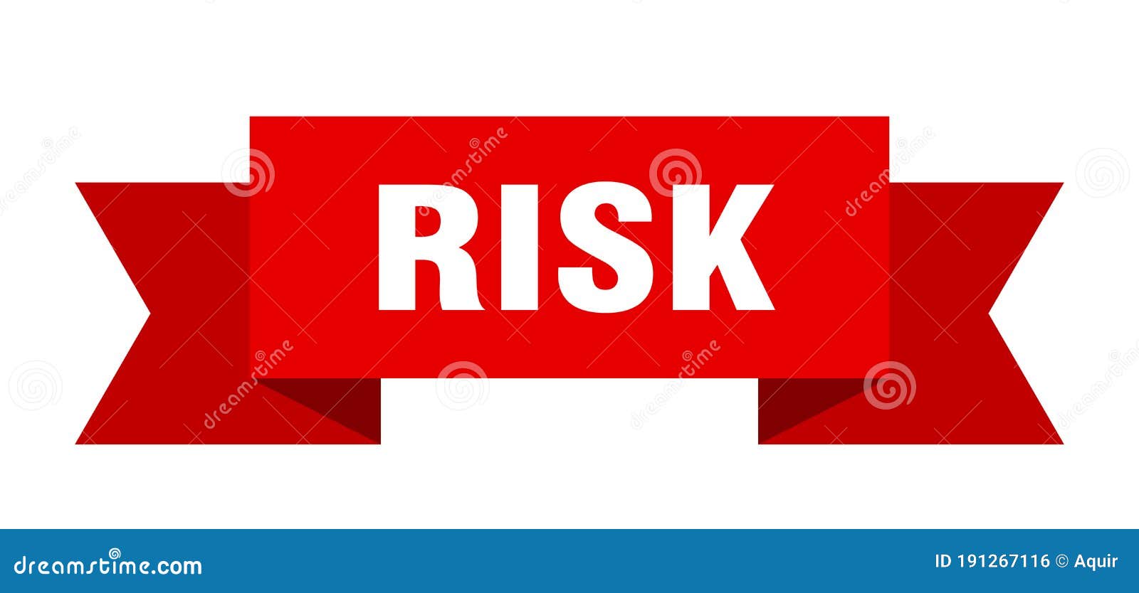 Risk ribbon. stock vector. Illustration of vignette - 191267116