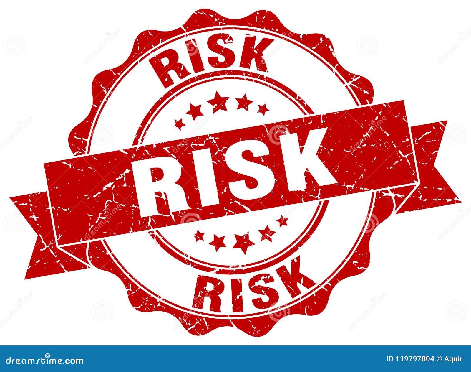 Risk seal. stamp stock vector. Illustration of template - 119797004