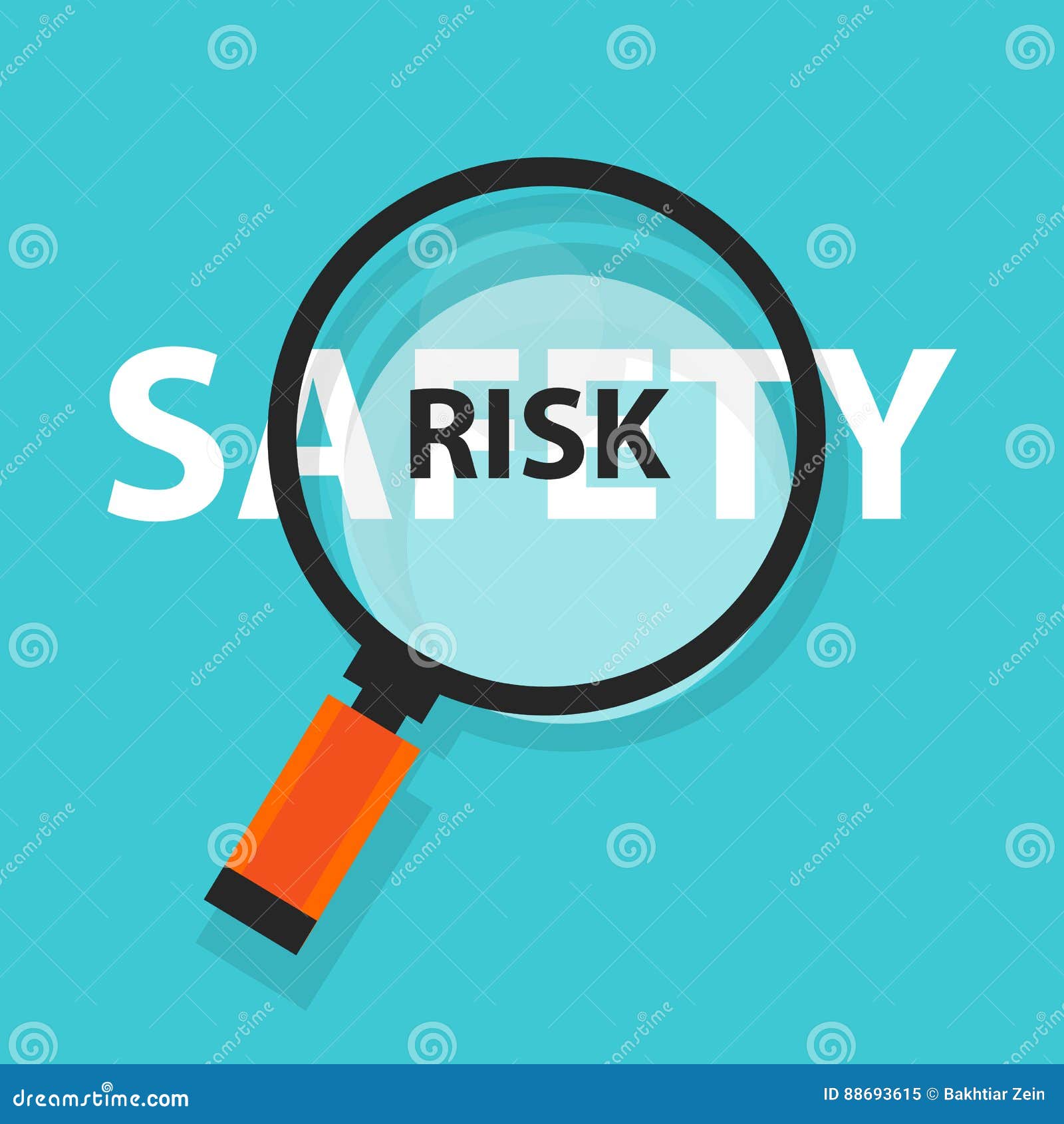 Risk Vs Safety Words Balance Scale Comparing Danger Options Royalty ...