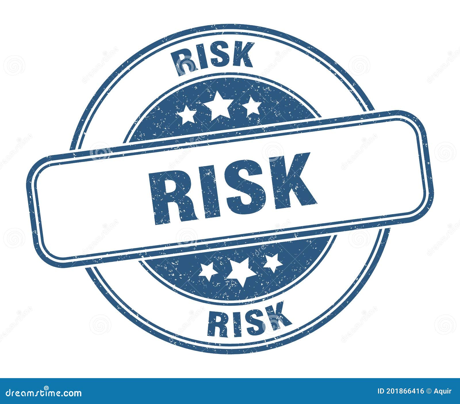 Risk Stamp. Risk Round Grunge Sign Stock Vector - Illustration of blue ...