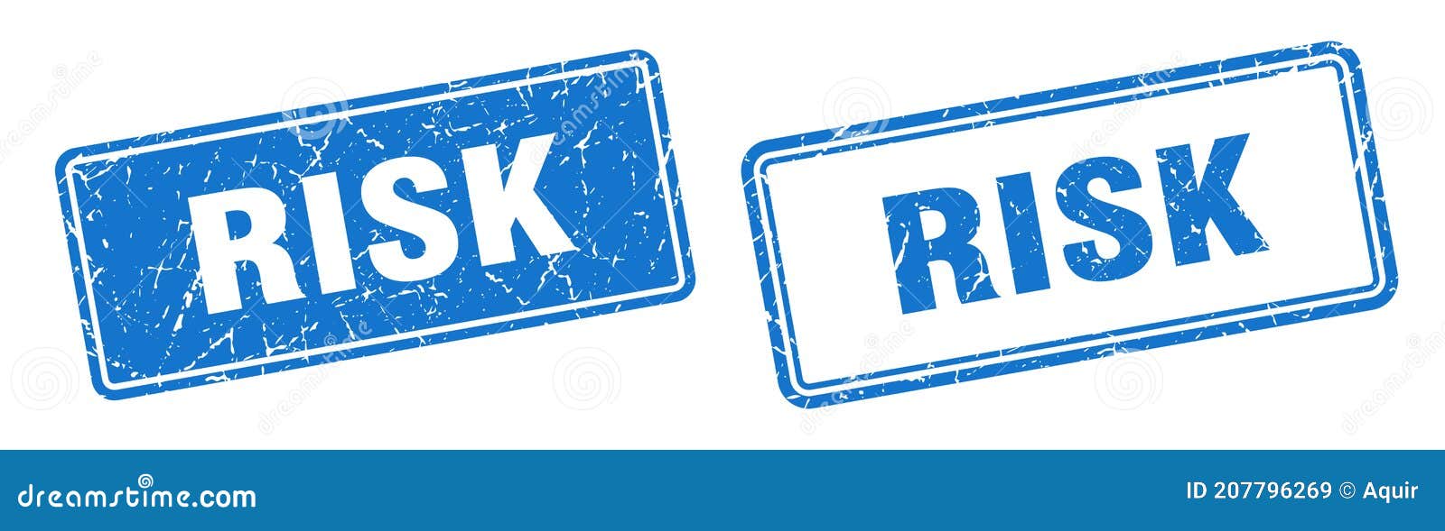 Risk Stamp Set. Risk Square Grunge Sign Stock Vector - Illustration of ...