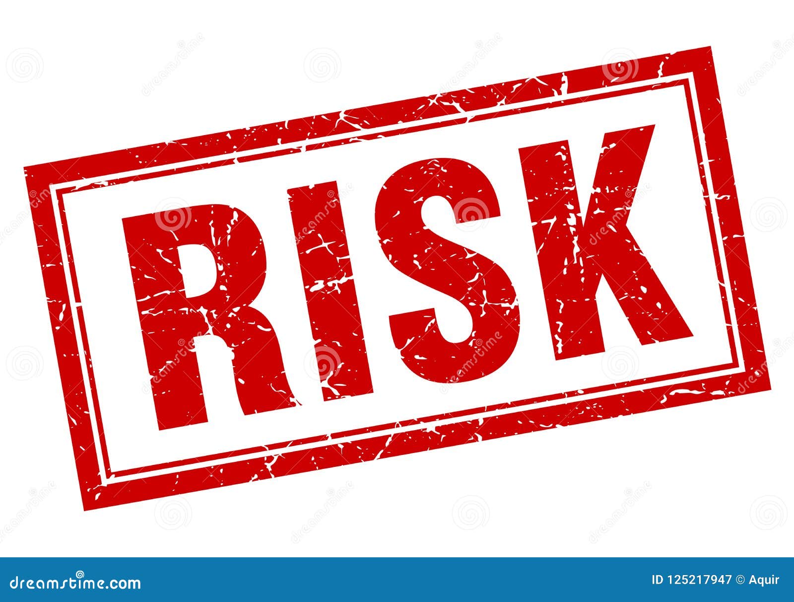 Risk stamp stock vector. Illustration of textured, risk - 125217947