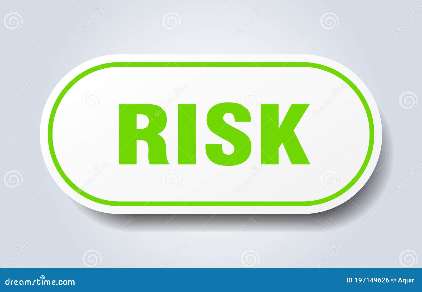 Risk sticker. stock vector. Illustration of isolated - 197149626