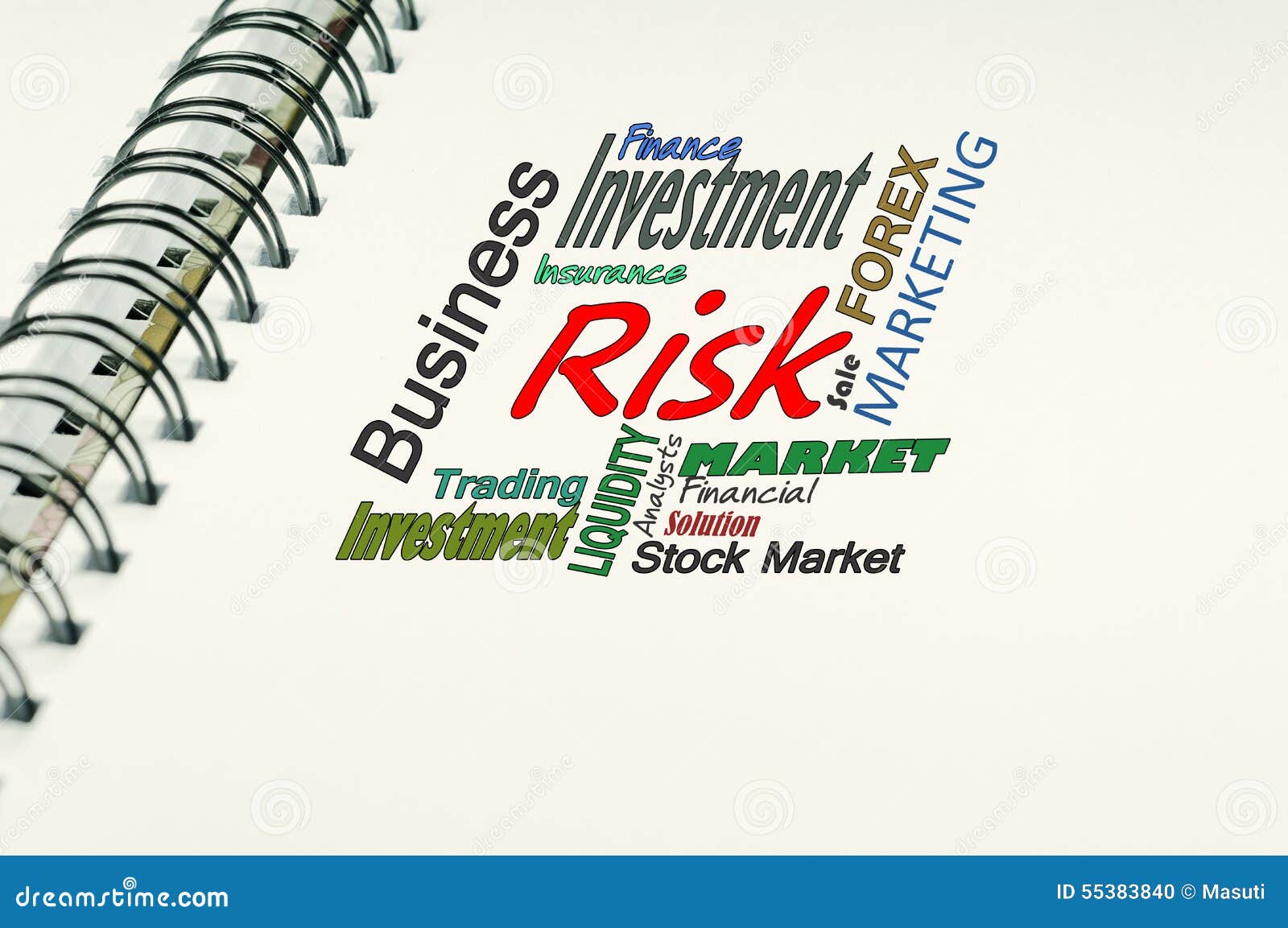 Risk Text - Business Concept Stock Photo - Image of black, graph: 55383840