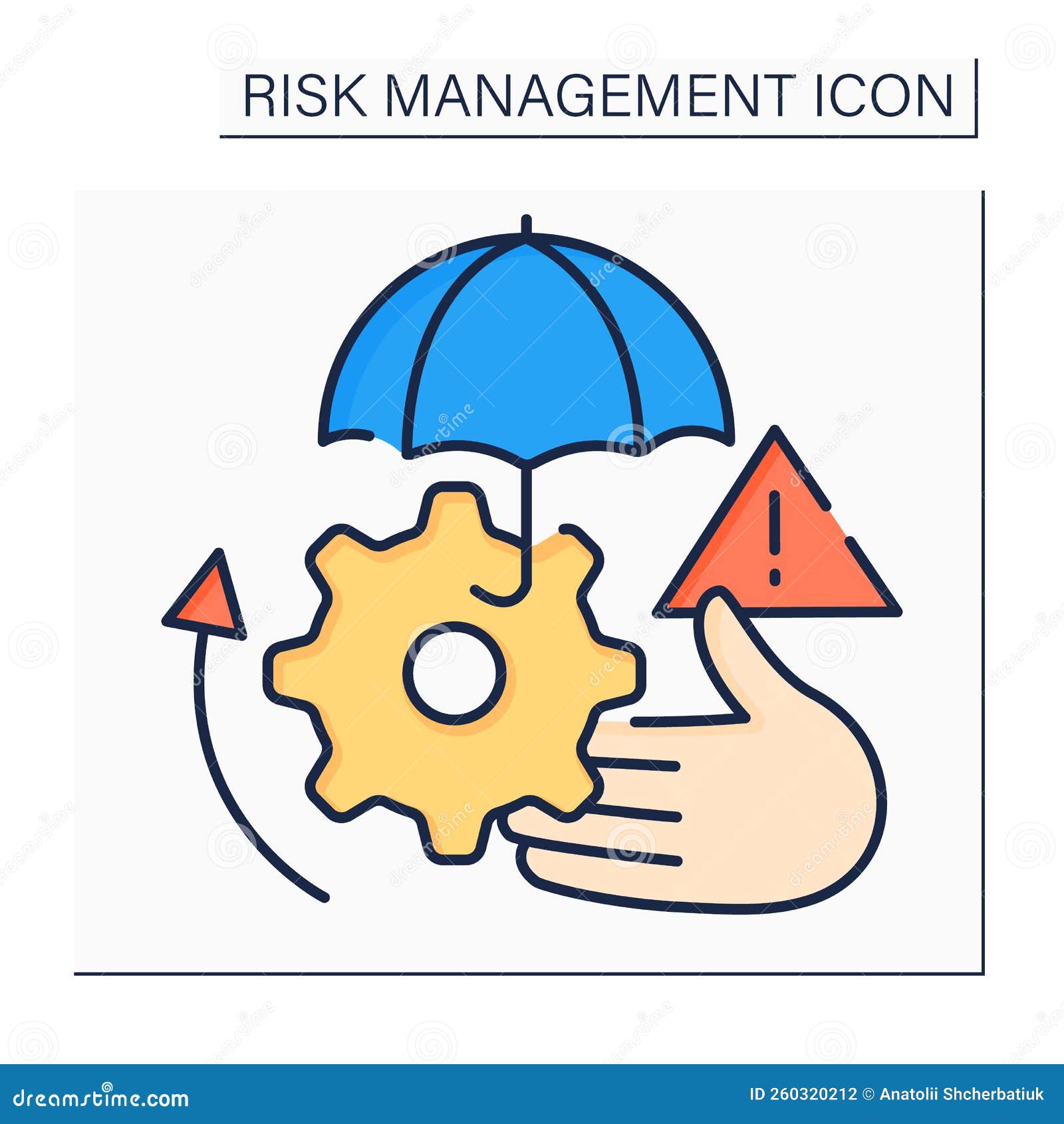Risk Transfer Color Icon Vector Illustration | CartoonDealer.com #260320200 Risk Transfer Color Icon Vector Illustration | CartoonDealer.com #260320200