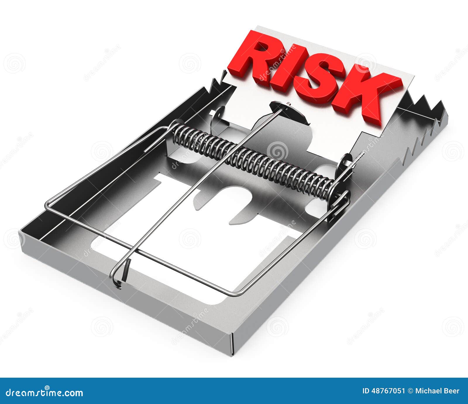 The risk trap stock illustration. Illustration of mousetrap - 48767051