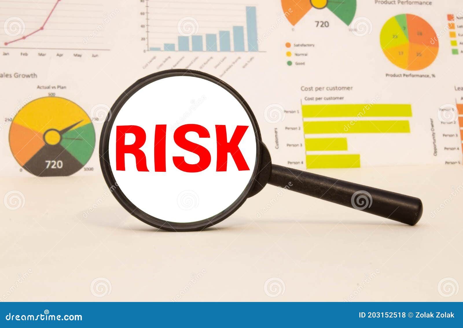 Risk Under Magnifying Glass Stock Photo - Image of printing, pressure ... Risk Under Magnifying Glass Stock Photo - Image of printing, pressure ...