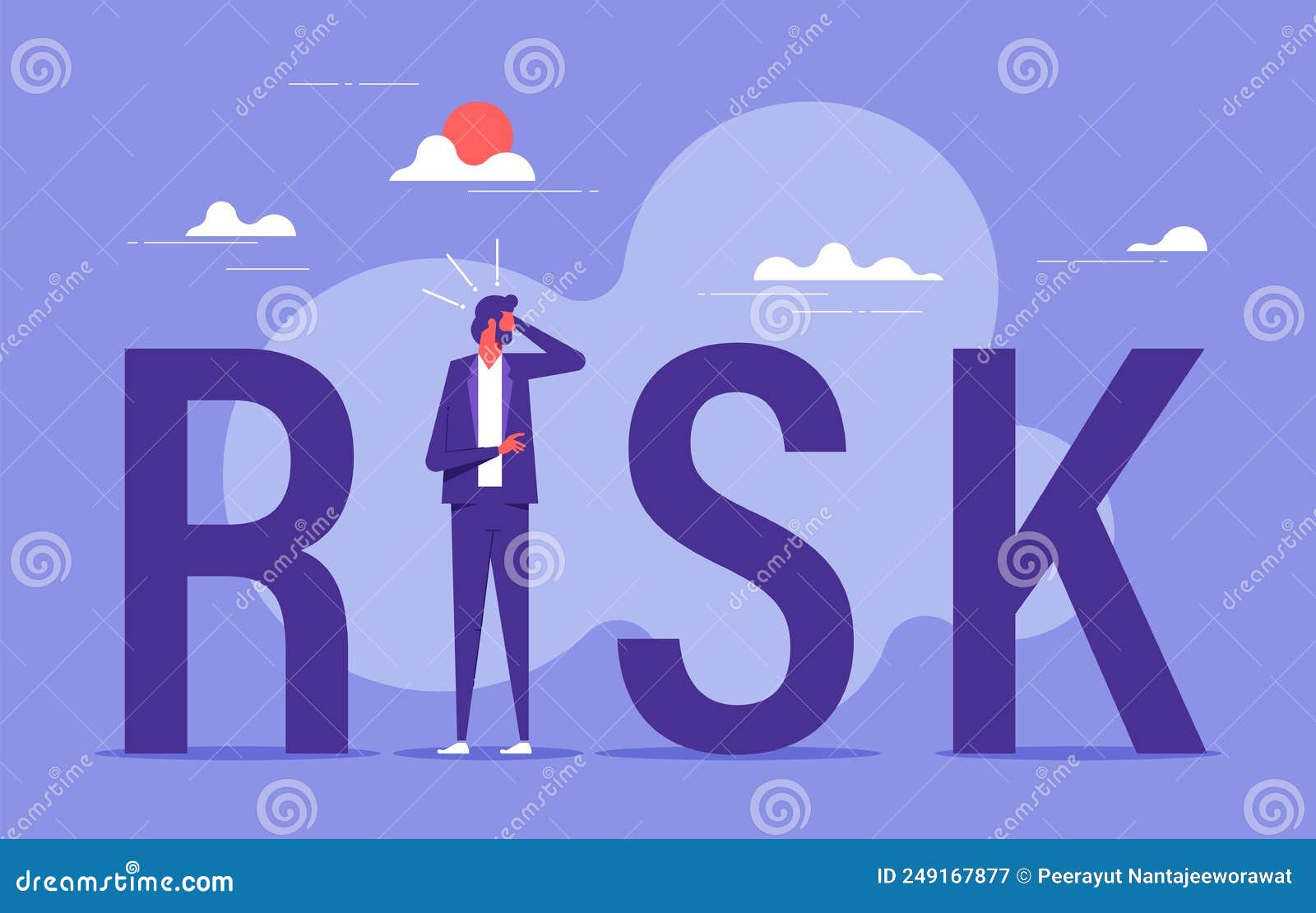 Among the Risk Vector Concept Stock Vector - Illustration of vector ...