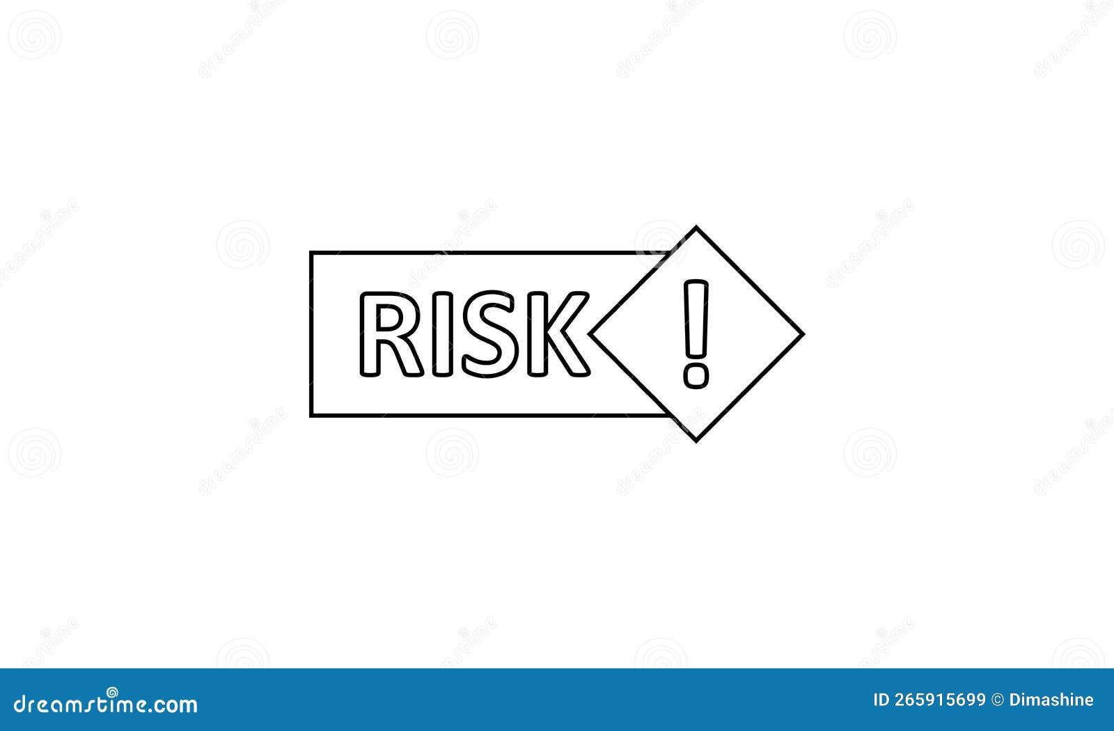 Risk, Warning, Attention Sign Concept , Mark Vector Icon, Isolated ...