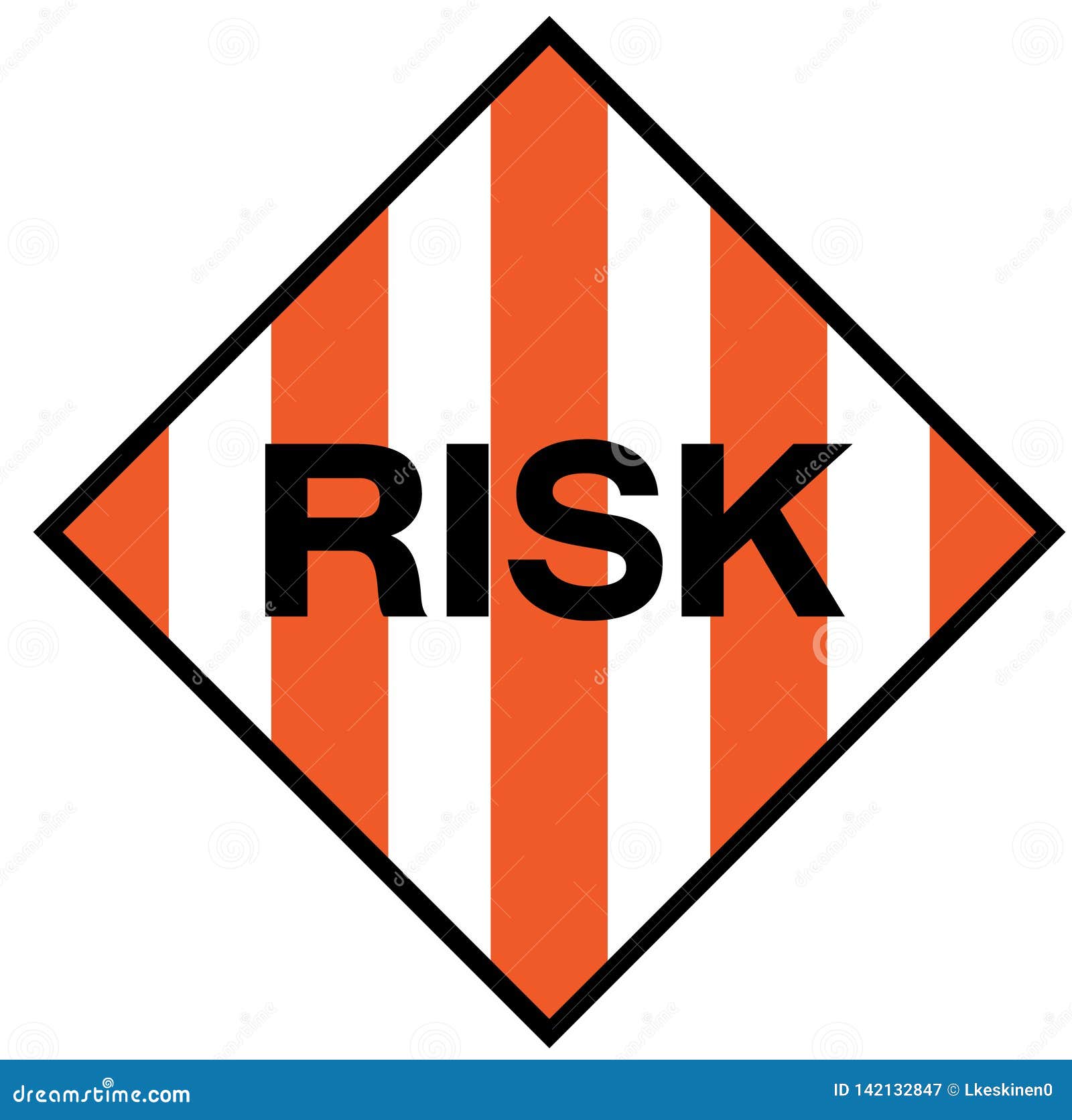Risk warning sign stock vector. Illustration of joke - 142132847