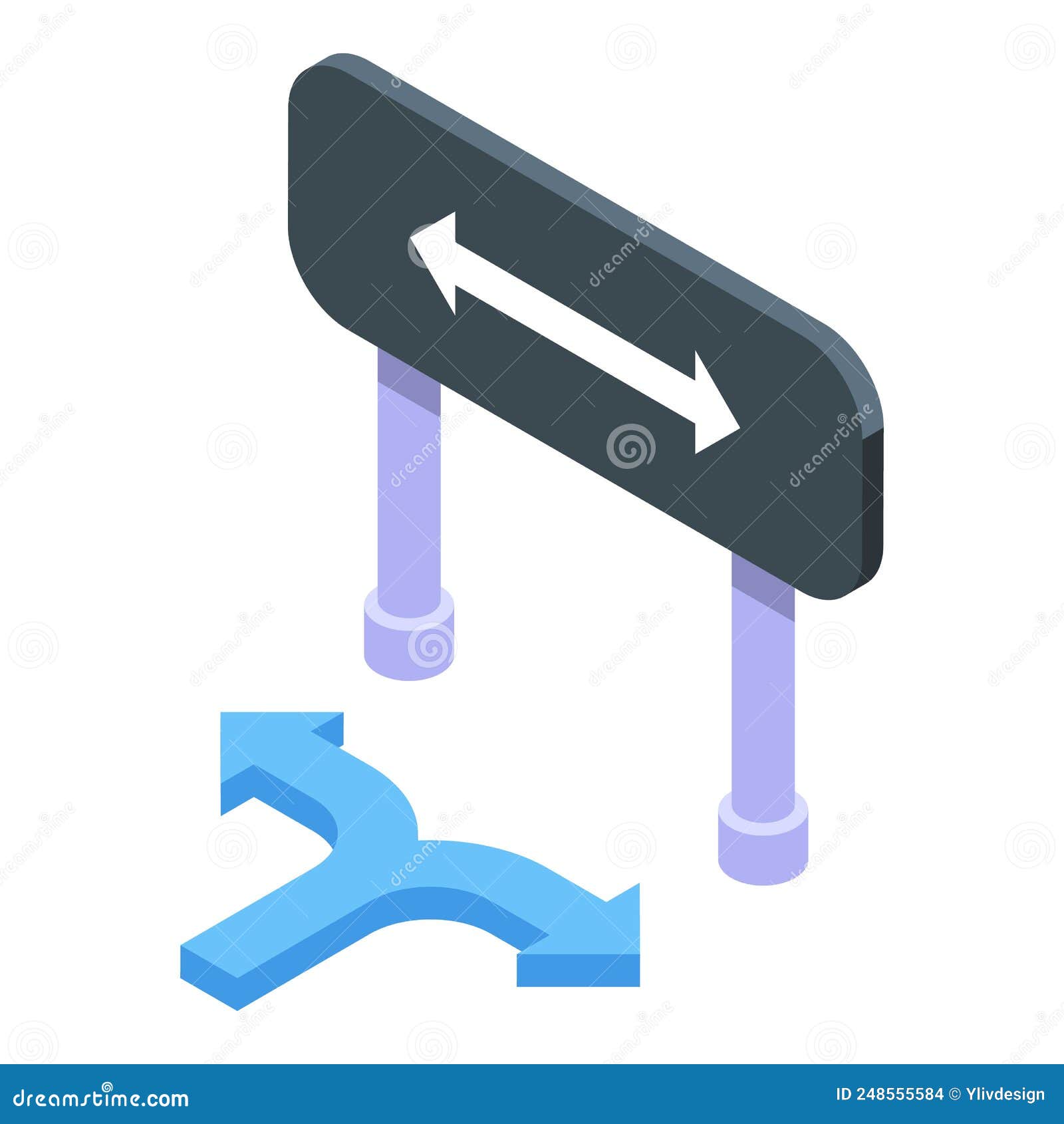 Risk Way Icon Isometric Vector. Business Control Stock Illustration ...