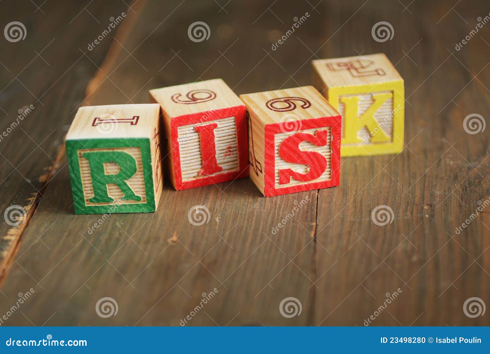 Risk wood blocks stock photo. Image of design, communication - 23498280