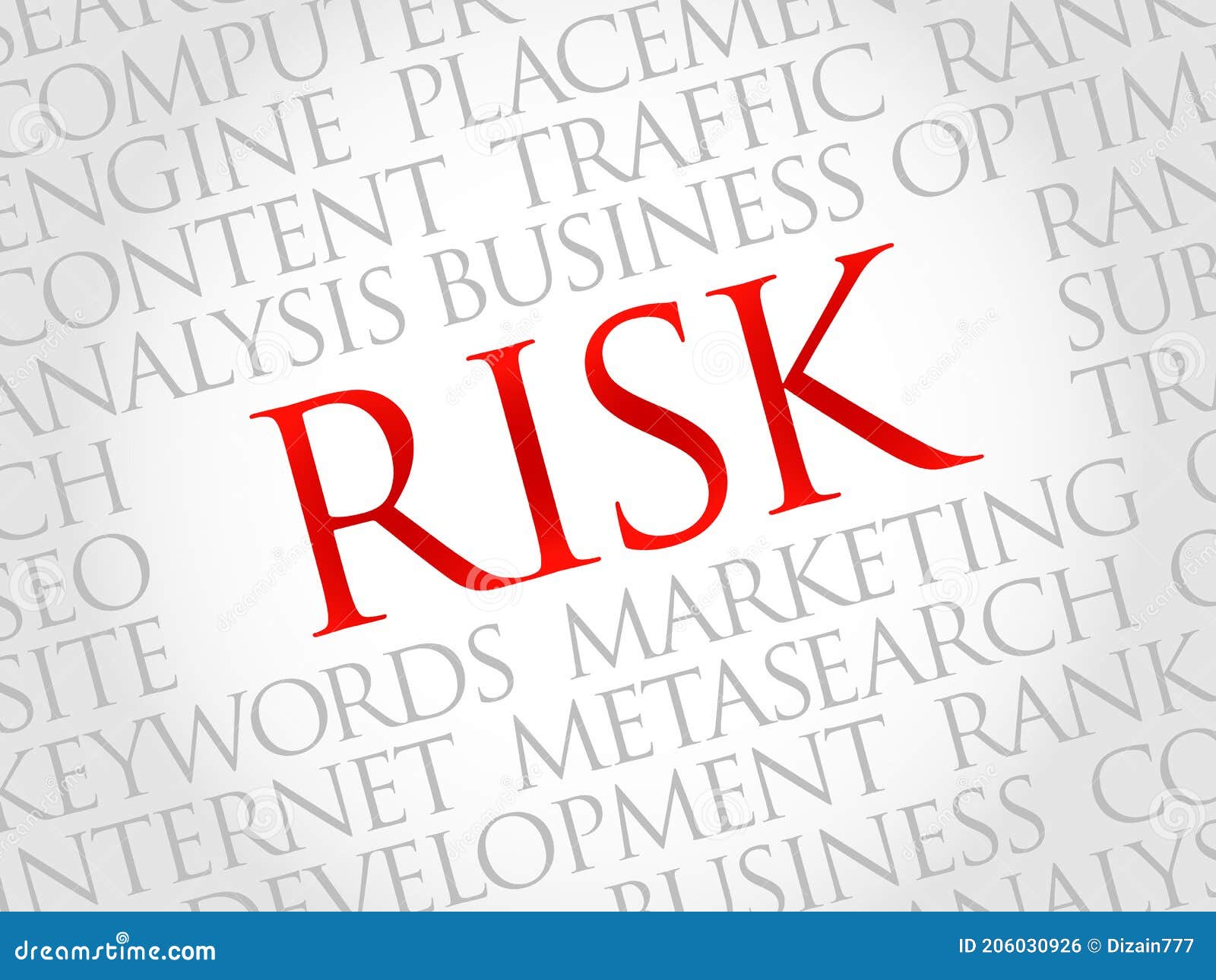 RISK word cloud stock illustration. Illustration of assessment - 206030926