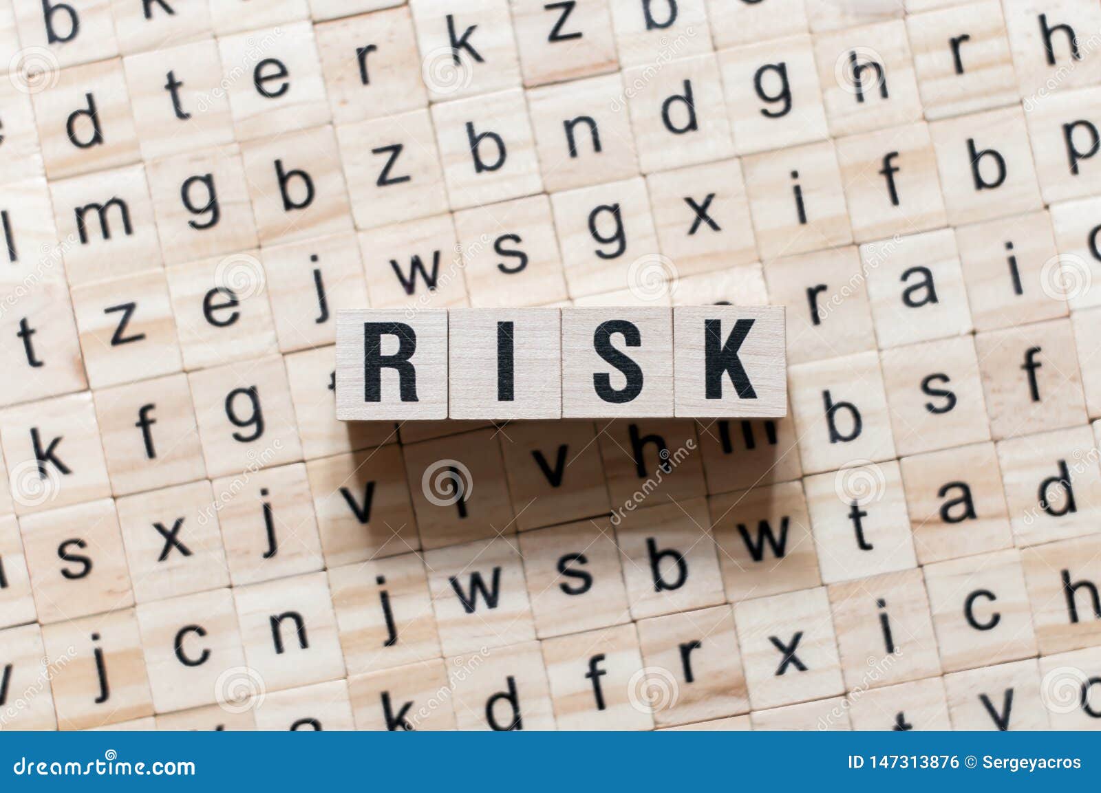 Risk word concept on cubes stock photo. Image of concept - 147313876