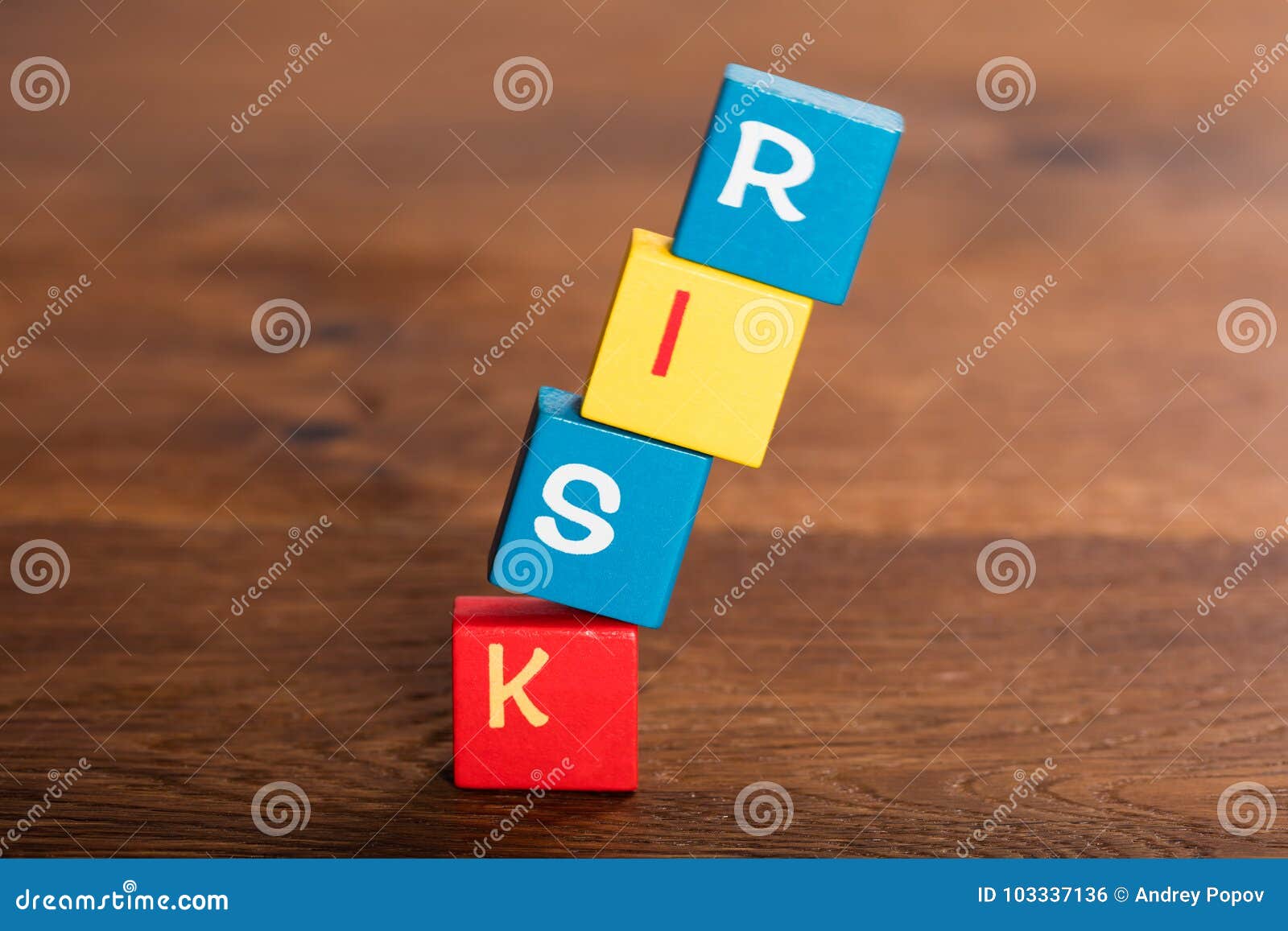 Risk Word On Falling Cubes Stock Photo | CartoonDealer.com #103337136