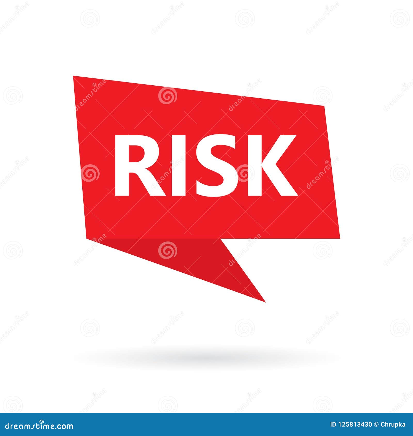 Risk Word on a Speach Bubble Stock Vector - Illustration of icon ...