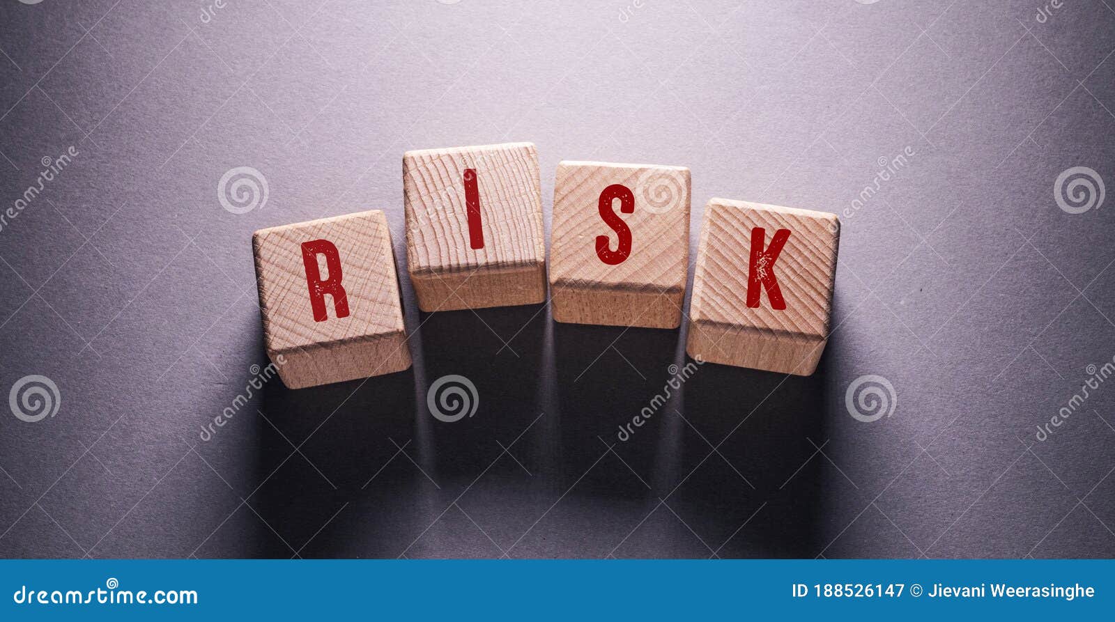 Risk Word with Wooden Cubes Stock Image - Image of idea, business ...