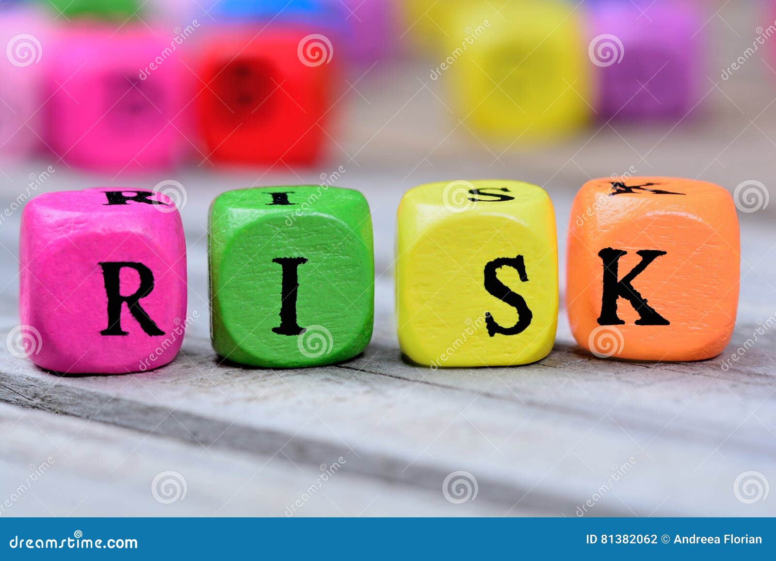 Risk word on wooden table stock photo. Image of investment - 81382062