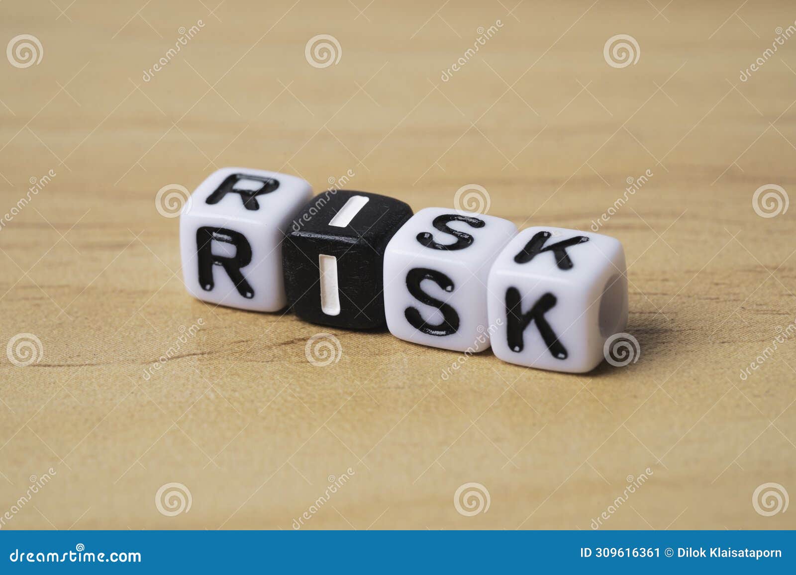 Risk Wording on White and Back Cube for Risk Assessment Management ...