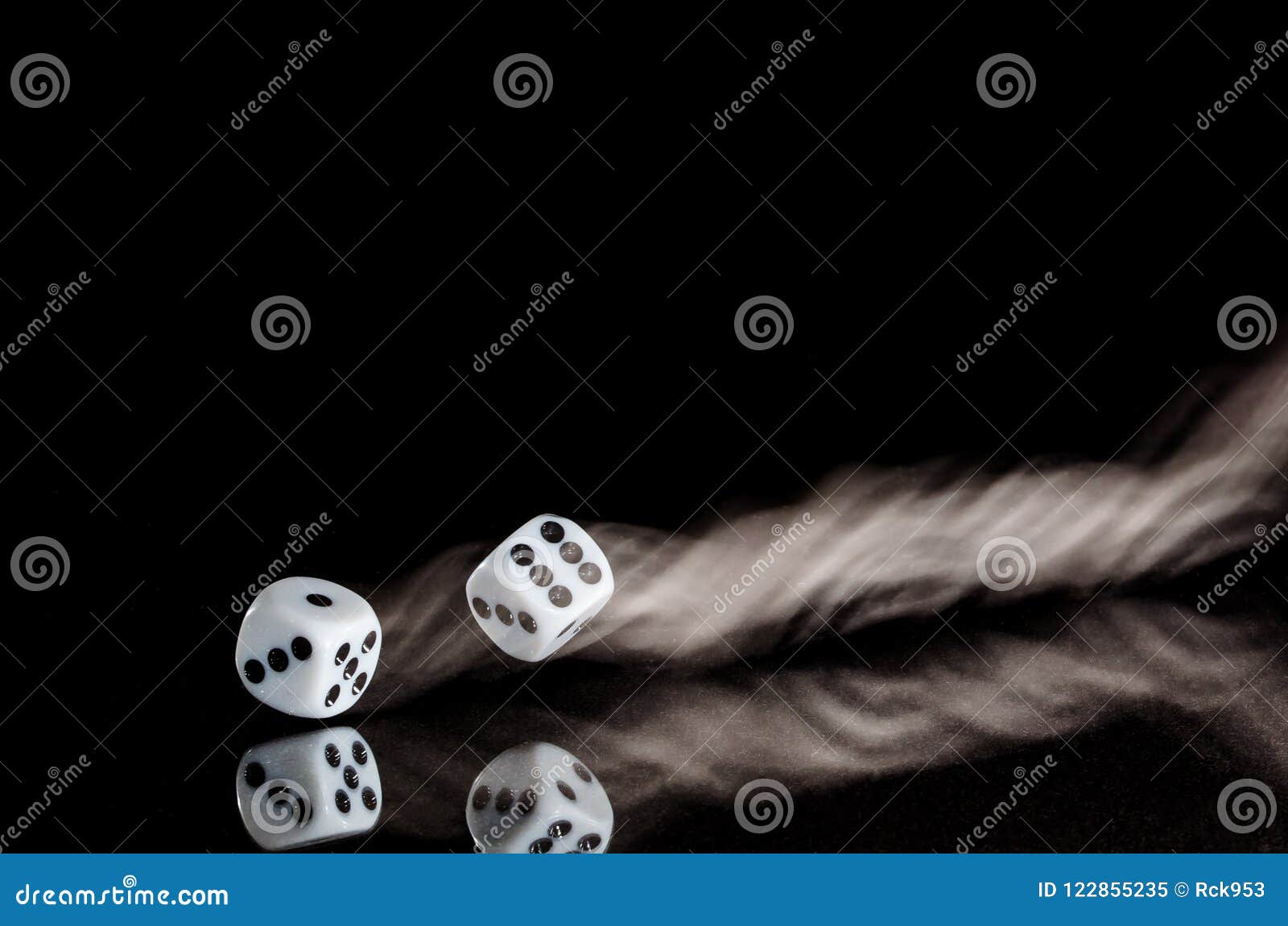 Risking All on a Roll of the Dice Stock Image - Image of dice, chance ...