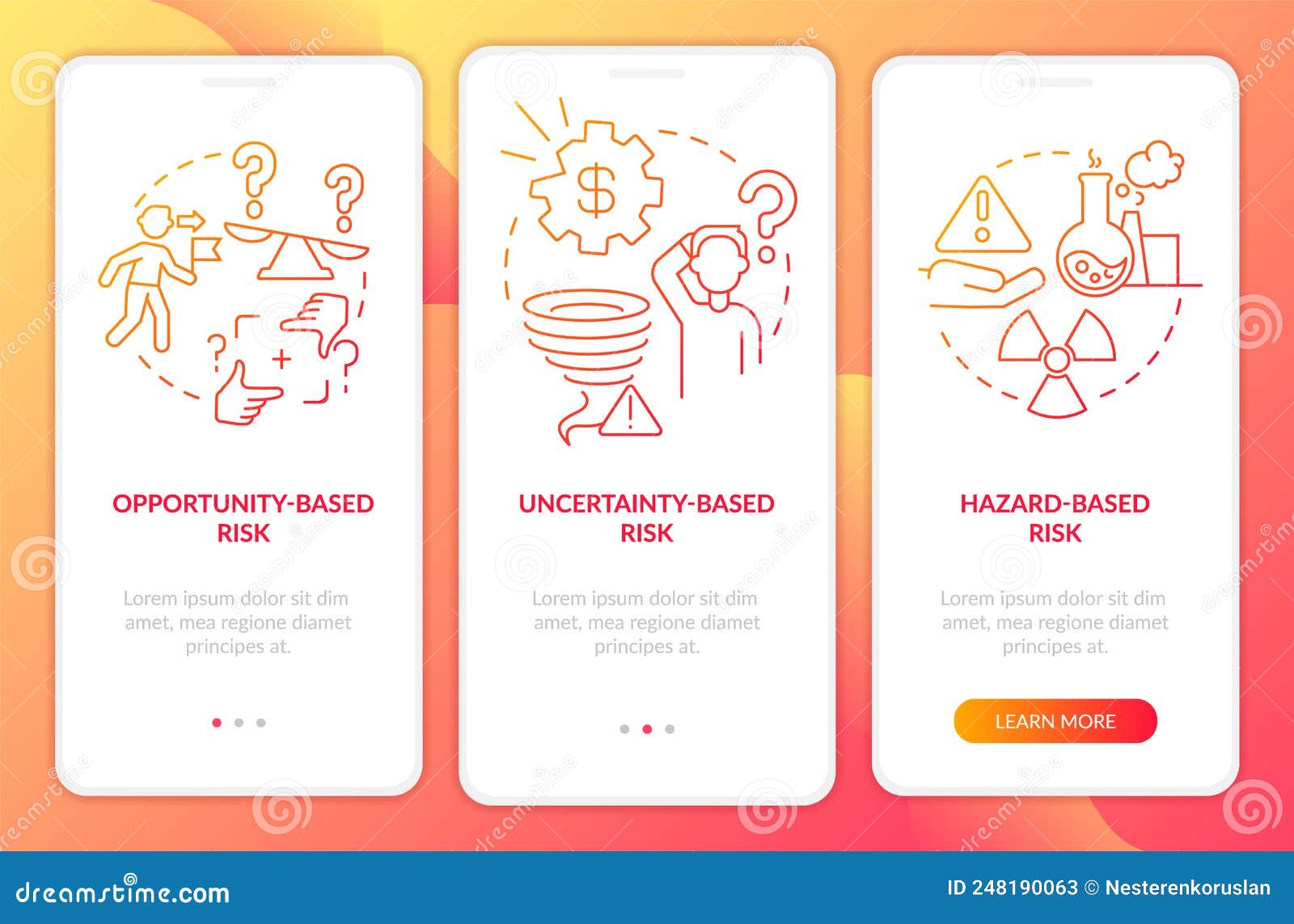 Risks Types Circle Infographic Template Vector Illustration ...