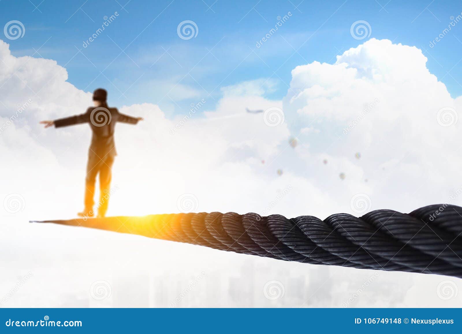 He is risky guy stock photo. Image of adult, high, carefully - 106749148