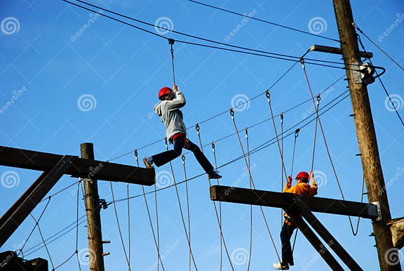 Risky jump stock image. Image of breath, climbing, risk - 1660745