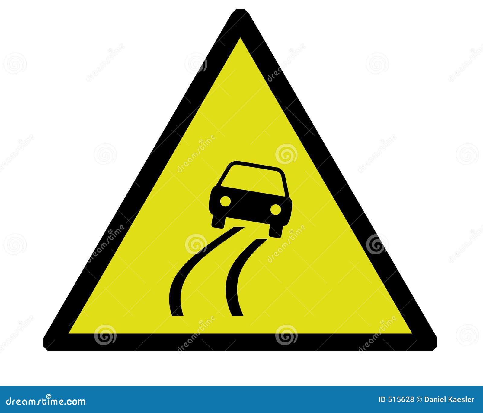 Risky road stock illustration. Illustration of pictograph - 515628