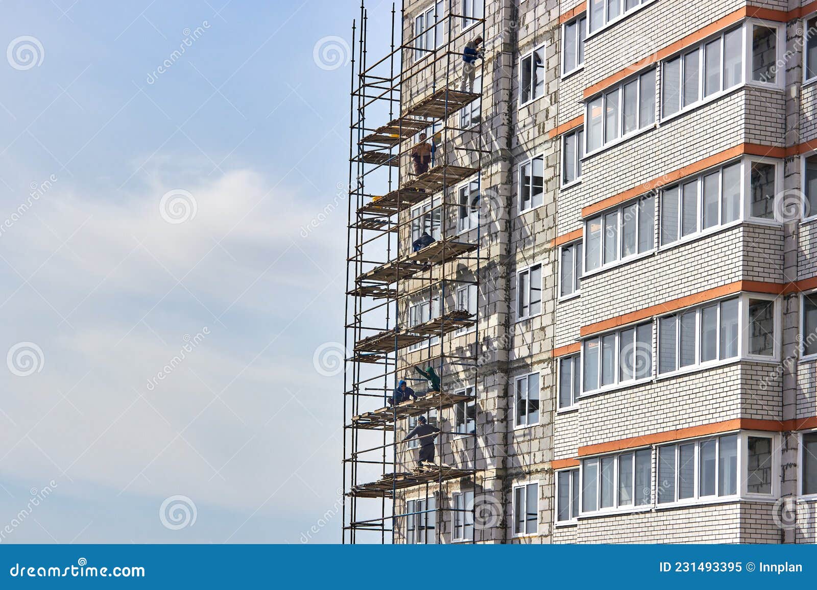 Risky work. editorial image. Image of house, builders - 231493395