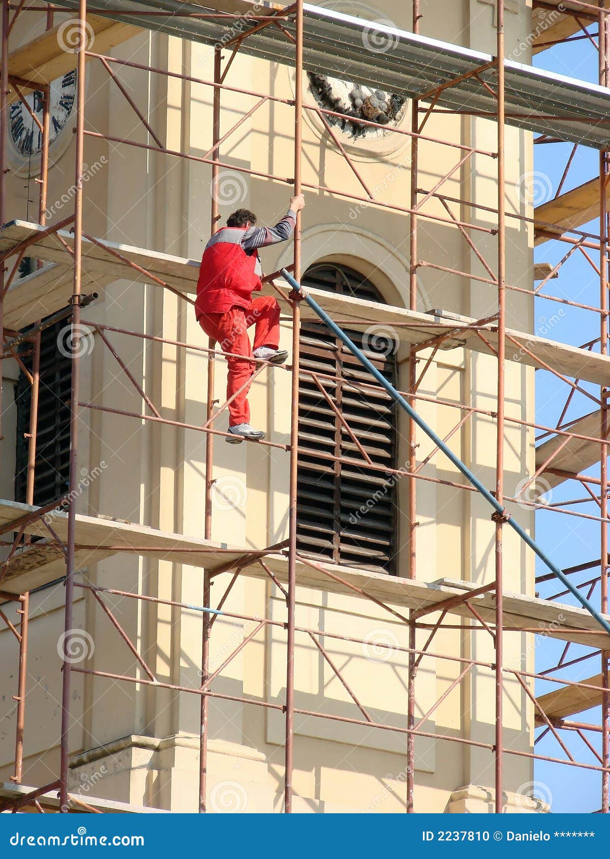 Risky worker stock photo. Image of active, work, construct - 2237810
