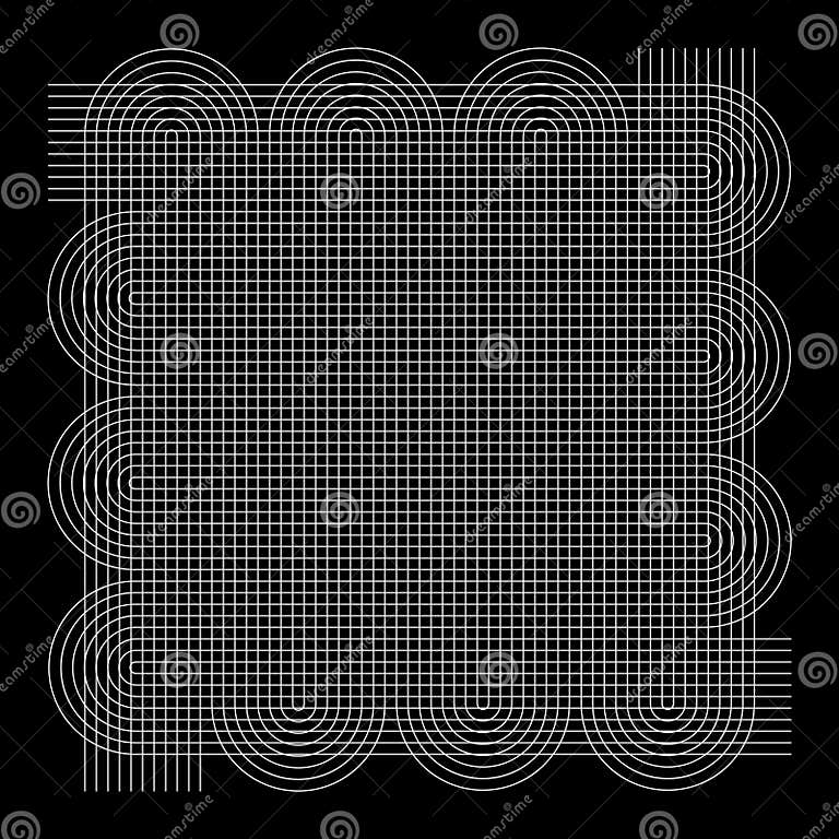 Risograph Effect Geometric Abstract Shapes. Vector Christmas Boho ...