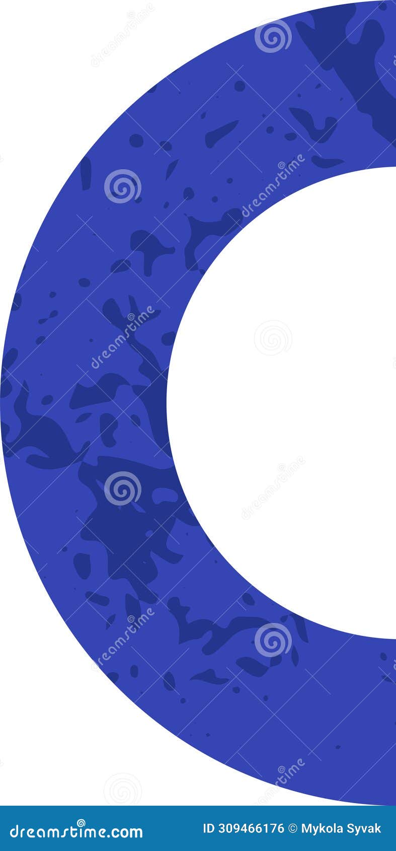 Risograph Half Circle Shape Stock Vector - Illustration of symbol, color: 309466176