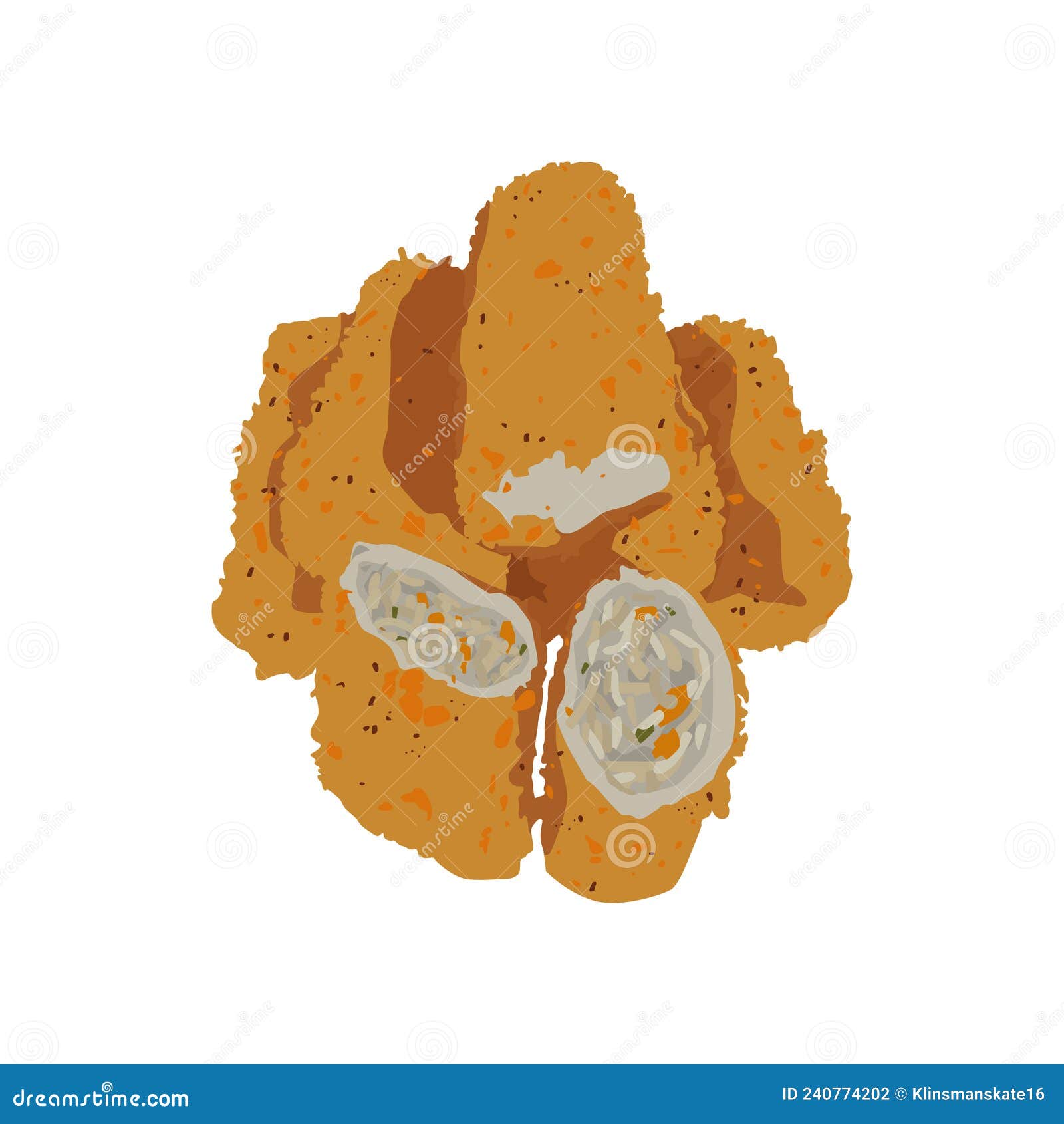 Delicious Risol Mayo For Indonesian Snack Food Illustration Royalty ...