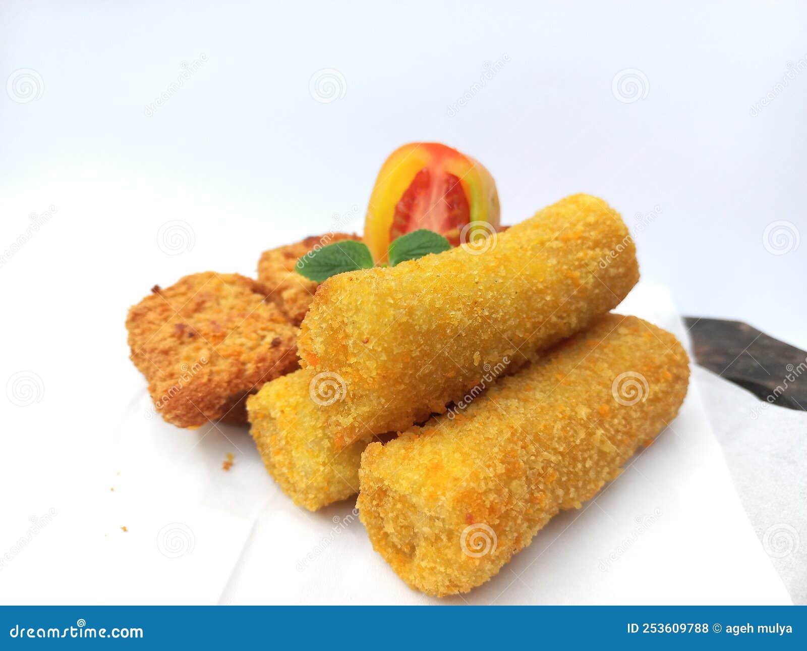 Risoles mayo and nuggets stock photo. Image of mayo - 253609788