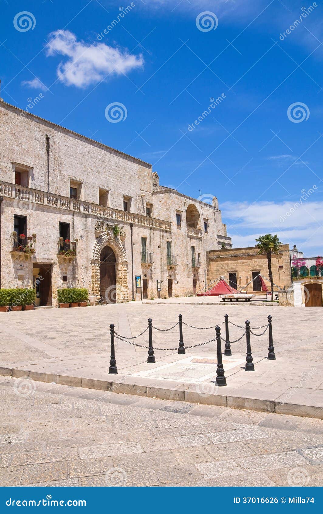 Risolo Palace. Specchia. Puglia. Italy. Stock Photo - Image of apulia ...