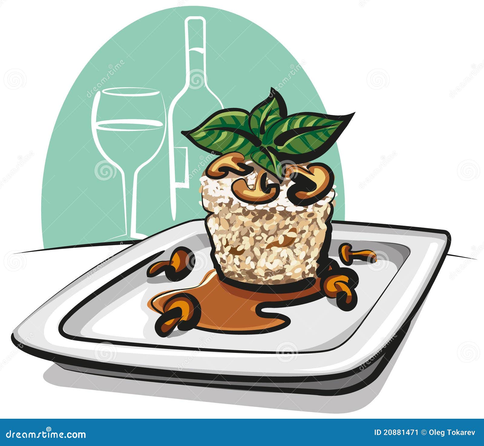 Risotto Cartoon Vector | CartoonDealer.com #43449243