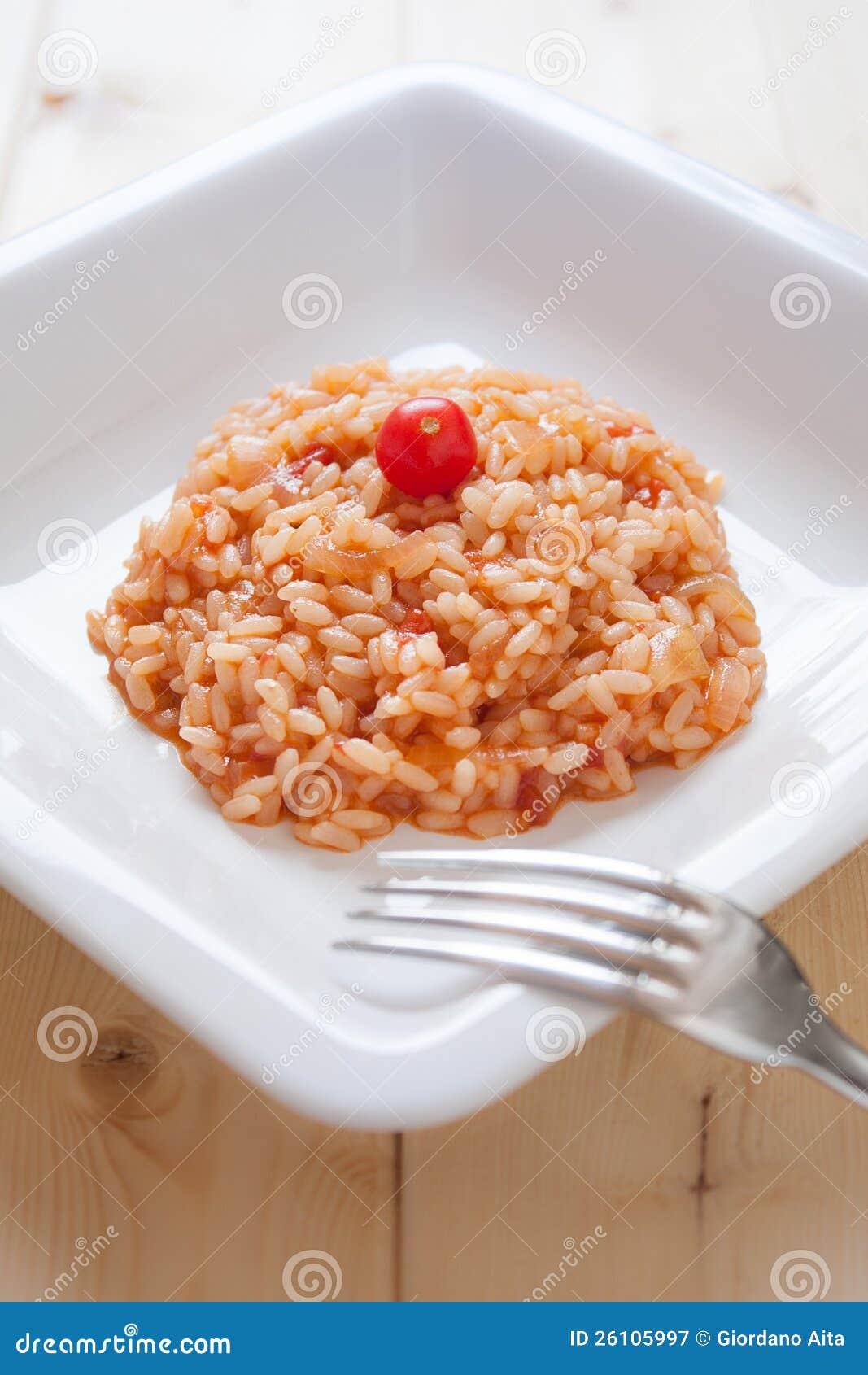 Risotto al pomodoro stock image. Image of meal, rice - 26105997