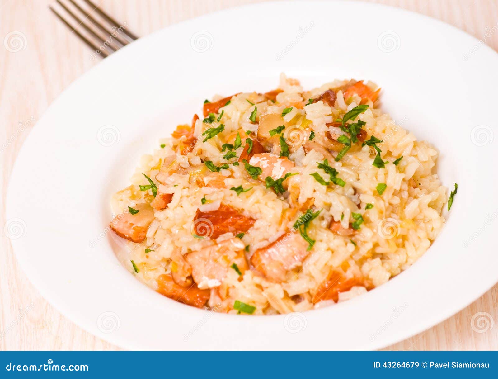 Risotto with fish stock image. Image of cuisine, gastronomy - 43264679