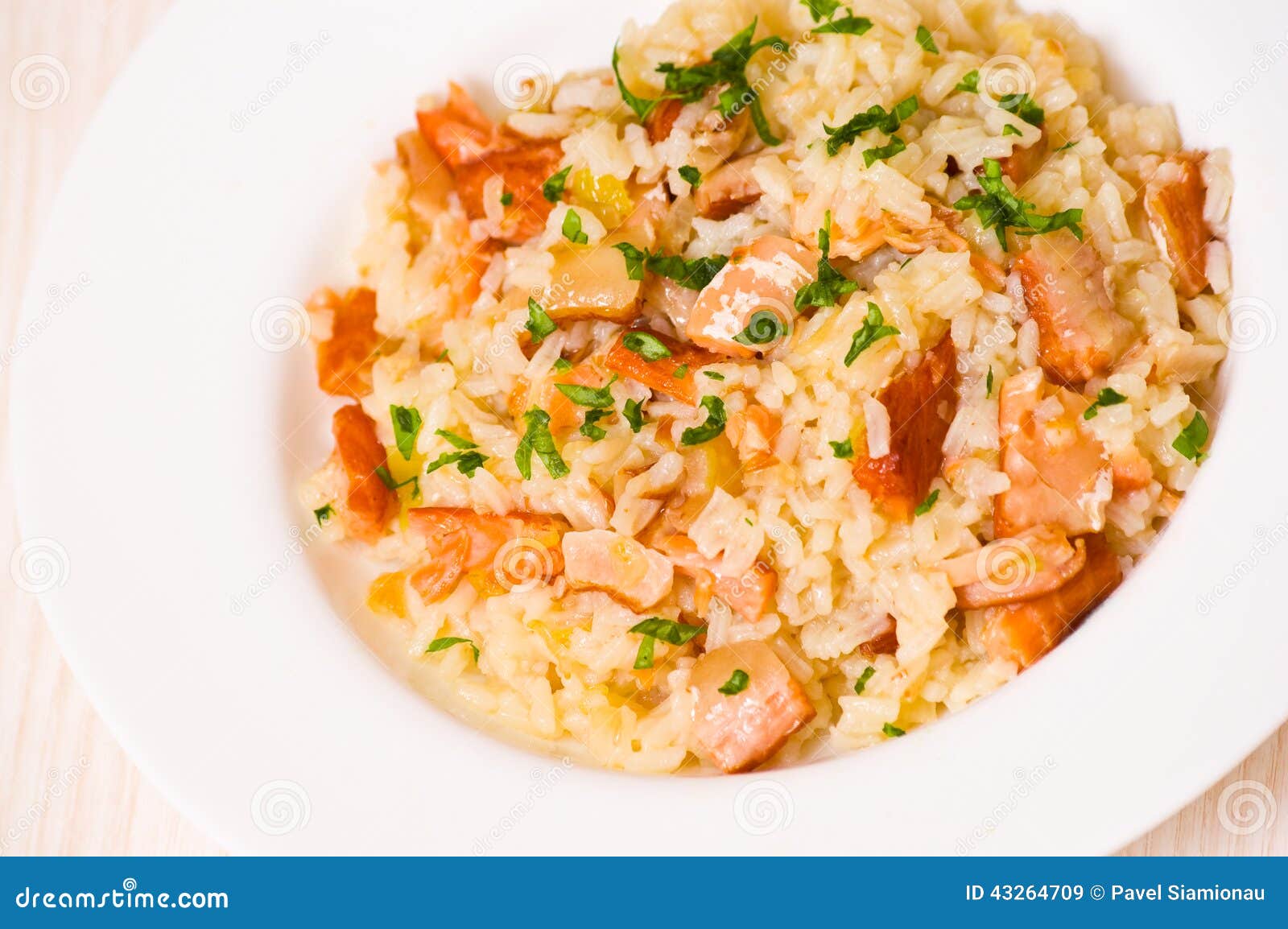 Risotto with fish stock image. Image of pepper, italian - 43264709