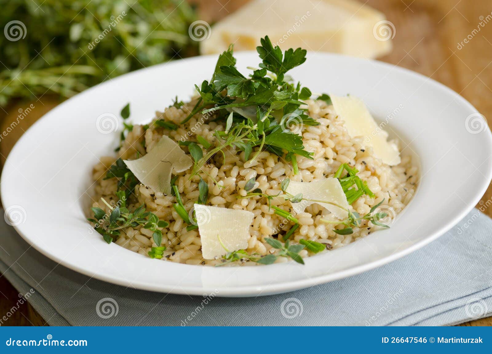 Risotto herboso foto de archivo. Imagen de comida, especia - 26647546