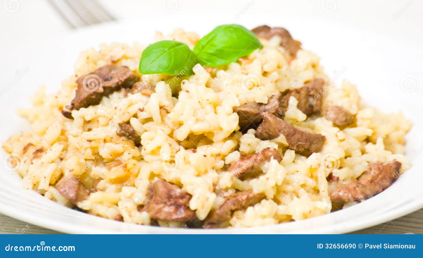 Risotto with liver stock photo. Image of culinary, kitchen - 32656690