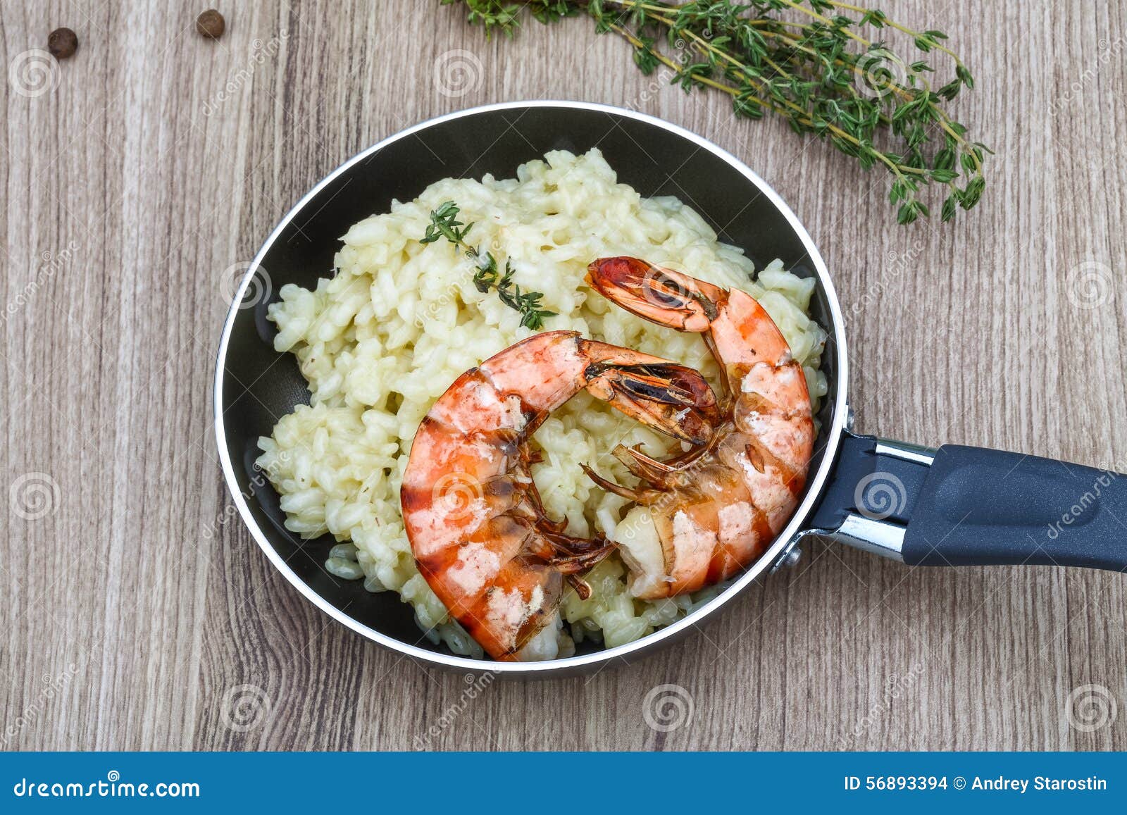 Risotto with prawn stock photo. Image of fresh, plate - 56893394